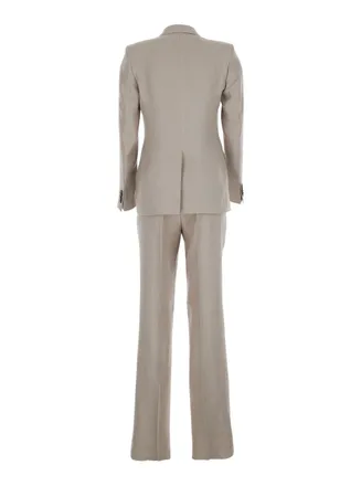 Tagliatore Womens Suit Parigi Beige Linen Trouser Suits