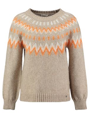 Key Largo Key Largo Damen Snowflake Round Pullover, beige (1004), XS