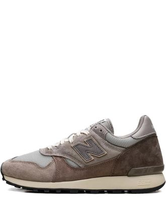 New Balance x Auralee baskets 475 en daim - Marron