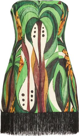 Farm Rio COCONUT TREE FLOW FRINGE TOP