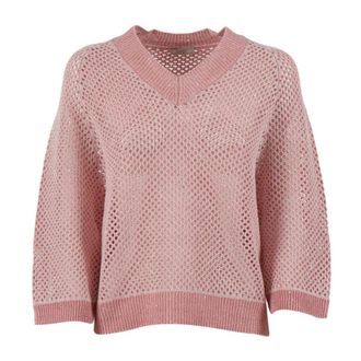 PESERICO Damen, Strickwaren, Rosa, XLGr&ouml;&szlig;e