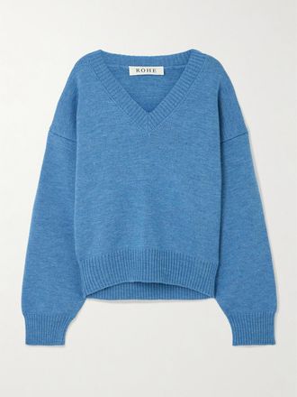 R&oacute;he Wollpullover - Blau