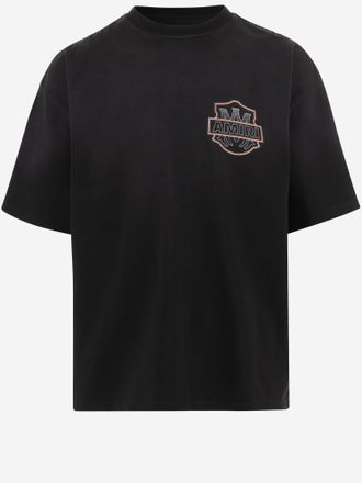 Amiri Logo-Printed Cotton T-Shirt - Black