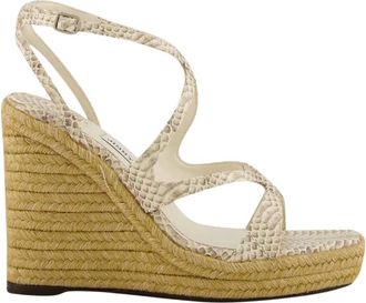 Jimmy Choo London Femme, Chaussures, Beige, Taille: 37 EU Ayla 110 Wedges