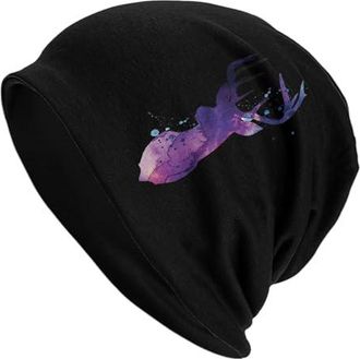 Generic Femme Homme Bonnet &Agrave; Revers &Eacute;lan &Eacute;clabouss&eacute; Bonnet dhiver Classique Hiver Chapeaux Mode Bonnets Tricot&eacute; pour Course Quotidien Patinage