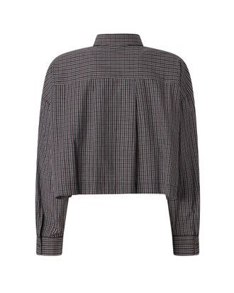 Pinko Womens Shirt Carlina Quadri Black-White-Red Black/white/red