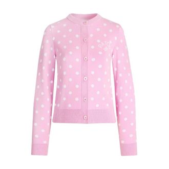 Patou Polka Dot Cardigan - - Knitwear - Damen - Rosa - M