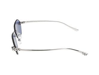 Cartier Womens Ct0636s Rimless Metal Sunglasses Silver