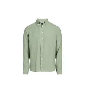 Hackett Chemise droite col am&eacute;ricain en lin