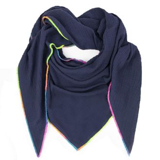 Glamexx24 XXL Schal f&uuml;r Damen oder Herren. Baumwollschal mit Farbverlauf an der Naht. Winterschal. Sehr warm und weich auf der Haut Made Italy
