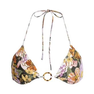 Agua Bendita Blumen Bikini Top Lolita Stil - - Swimwear - Damen - Mehrfarbig - L
