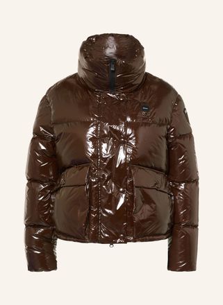 Blauer Daunenjacke Clare braun