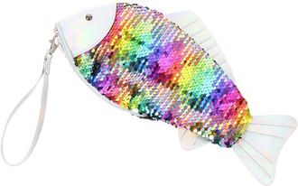 IFUNDOM Pochette &agrave; Paillettes Portable Changeante Couleur Embrayage Sir&egrave;ne &Eacute;l&eacute;gant avec Fermeture &Eacute;clair Sac Cr&eacute;atif pour Femme R&eacute;sistant &agrave; Eau et Respirant