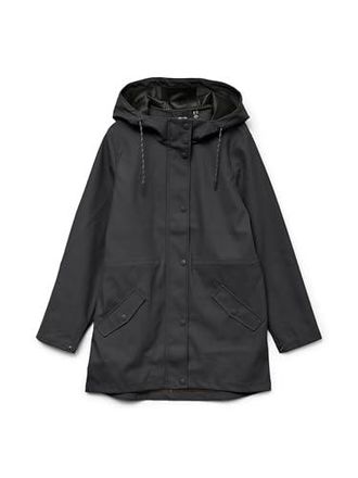 Vero Moda VMMALOU AW22 Coated Jacket Noos Veste, Gris, M Femme
