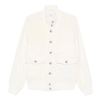 Gran Sasso Homme, Pulls, Beige, Taille: M Cord Bomber Jacket