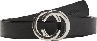 s.Oliver Damen 201.11.899.30.281.2041314 Gürtel, 9999 schwarz, 90