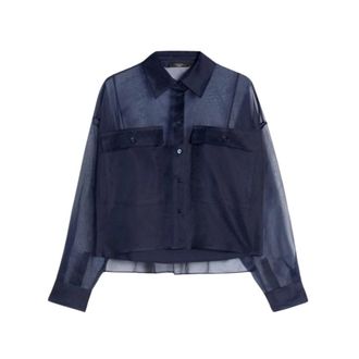Max Mara Colomba Shirt - - Blouses & Shirts - Damen - Blau - 3XS
