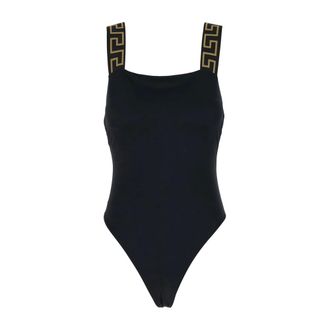 Versace Femme, Maillots de bain, Noir, Taille: 40 FR Maillot de bain une pi&egrave;ce Greca Border