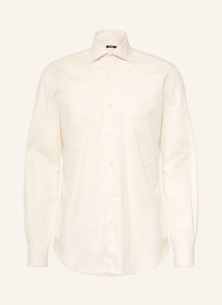 Barba Barba Napoli Flanellhemd Slim Fit weiss