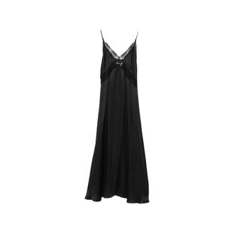 Anine Bing Lace-trim V-neck Maxi Dress