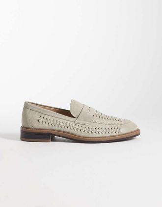 Asos Mocassins en daim tress&eacute; - Taupe-Neutre