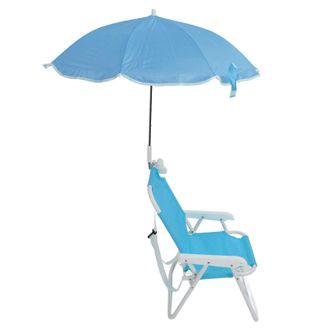 Generic Strandstuhl, Tragbar, Klappbar, Campingstuhl mit Sonnenschirm f&uuml;r Outdoor-Aktivit&auml;ten, Geeignet f&uuml;r -Picknicks, Parks - Oxford-Stoff/Stahl/PP (Blue)