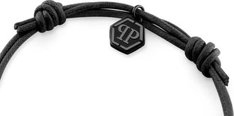 Philipp Plein Armb&auml;nder - Bracelet Friendship Hexagon Skull - Gr. EINHEITSG - in Schwarz - f&uuml;r Damen