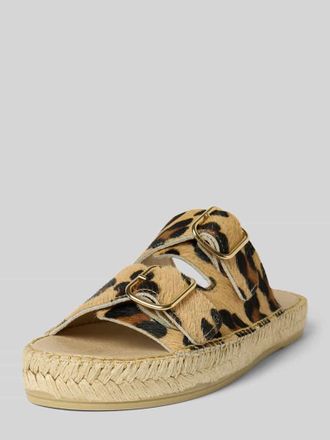 Espadrij Slides mit Dornschlie&szlig;e Modell Claquette