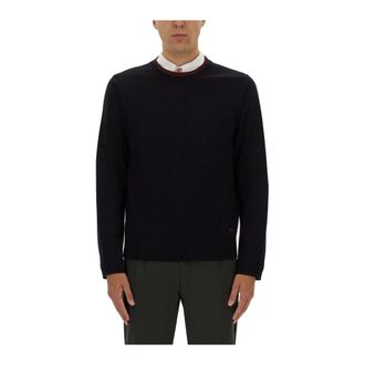 Paul Smith Pullover mit Rundhalsausschnitt aus Feinstrick - - Knitwear - Herren - Blau - M