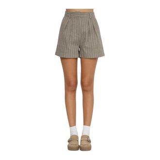 MC2 Saint Barth Shorts en flanelle Aya - Femme - Shorts - Brun - Taille: 40 FR