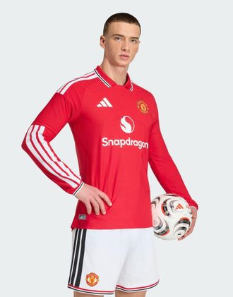adidas Manchester United 26/27 Heimtrikot Authentic Langarm in MUFC-Rot