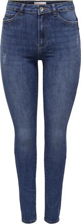 Only Damen Jeans ONLROSE GUA192 - Skinny Fit - Blau Schwarz, Größe:M/34, Farbvariante:Medium Blue Denim 15292693