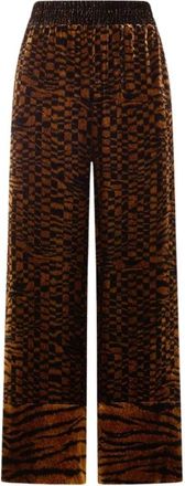 Pierre-Louis Mascia Femme, Pantalons, Brun, Taille: 38 FR Wide Pantalons