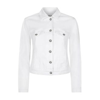 Dondup Wei&szlig;e Jeansjacke mit Schmuckkn&ouml;pfen - - Jackets - Damen - Wei&szlig; - M