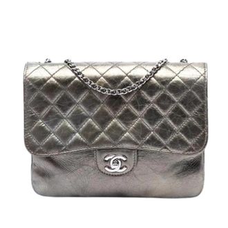 Chanel Pre-owned Vintage Flap Schultertasche - - Pre-owned - Damen - Grau - ONE SIZE