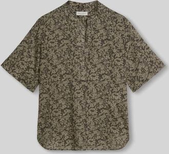 Marc O'Polo Regular Fit Kurzarmbluse aus reiner Baumwolle