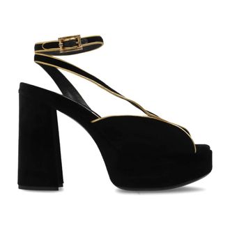 Etro Velvet Platform Sandalen - - Shoes - Damen - Schwarzk - 38 EU
