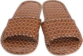 Hemoton Pantoufles Maison Rattan Tress&eacute; Respirantes Semelle Antid&eacute;rapante Tpr Souples et L&eacute;g&egrave;res pour Printemps Faciles &agrave; Enfiler Confortables et S&ucirc;res