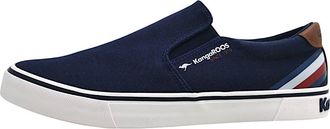 Kangaroos K-VM Alan Herrenschuhe Leinenschuhe Slipper Blau Freizeit, Schuhgröße:41 EU