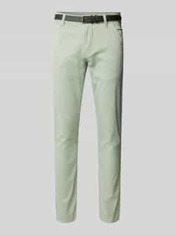 Lindbergh Classic Stretch Fit Chino mit G&uuml;rtel
