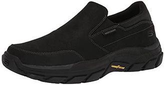Skechers Respected - Calum Hommes Baskets, Black Leather W Synthetic, 43 EU