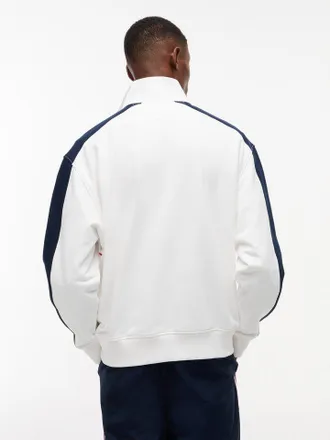 Tommy Jeans Sweatshirt TJM RLX COLOR BLOCK QUARTER ZIP Stehkragen mit Rei&szlig;verschluss