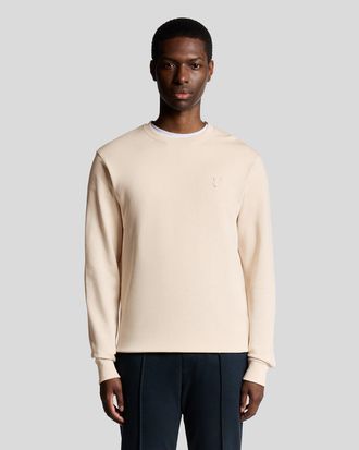 Lyle & Scott Sweatshirt aus superfeiner Baumwolle mit Rundhalsausschnitt - Rosa