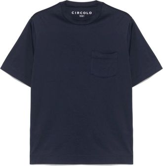 Circolo 1901 Homme, Tops, Bleu, Taille: S T-shirts et Polos Bleus Col Rond