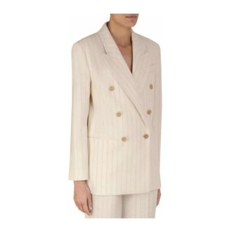 Zimmermann Femme, Vestes, Blanc, Taille: 40 FR Luminosity Relaxed Jacket