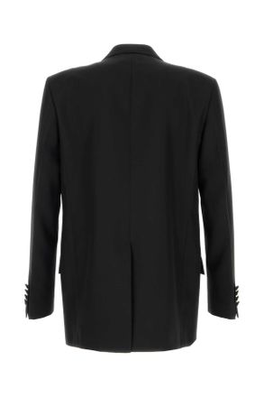 Gucci Mens Black Panama Blazer Nero Giacche E Gilet