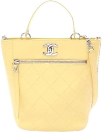 Chanel Sac &agrave; main vintage Pre-owned - Femme - Pre-owned - Jaune - Taille: ONE Size