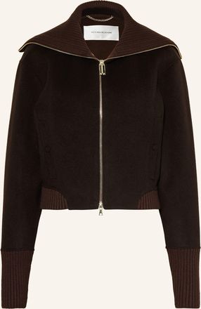 Victoria Beckham Blouson Aus Wolle braun