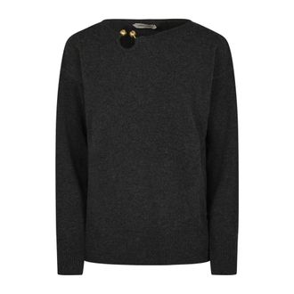 Alberta Ferretti Rundhals-Strickpullover - - Knitwear - Damen - Grau - M