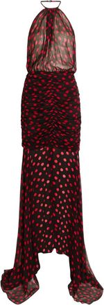 Ronny Kobo Tilda polka-dot midi dress - Schwarz